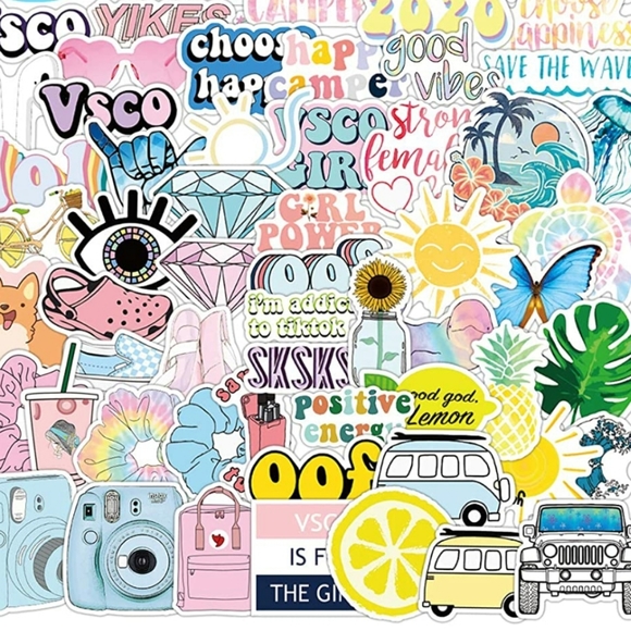 Wall Decor | 12 Random Vsco Waterproof Vinyl Sticker | Poshmark
